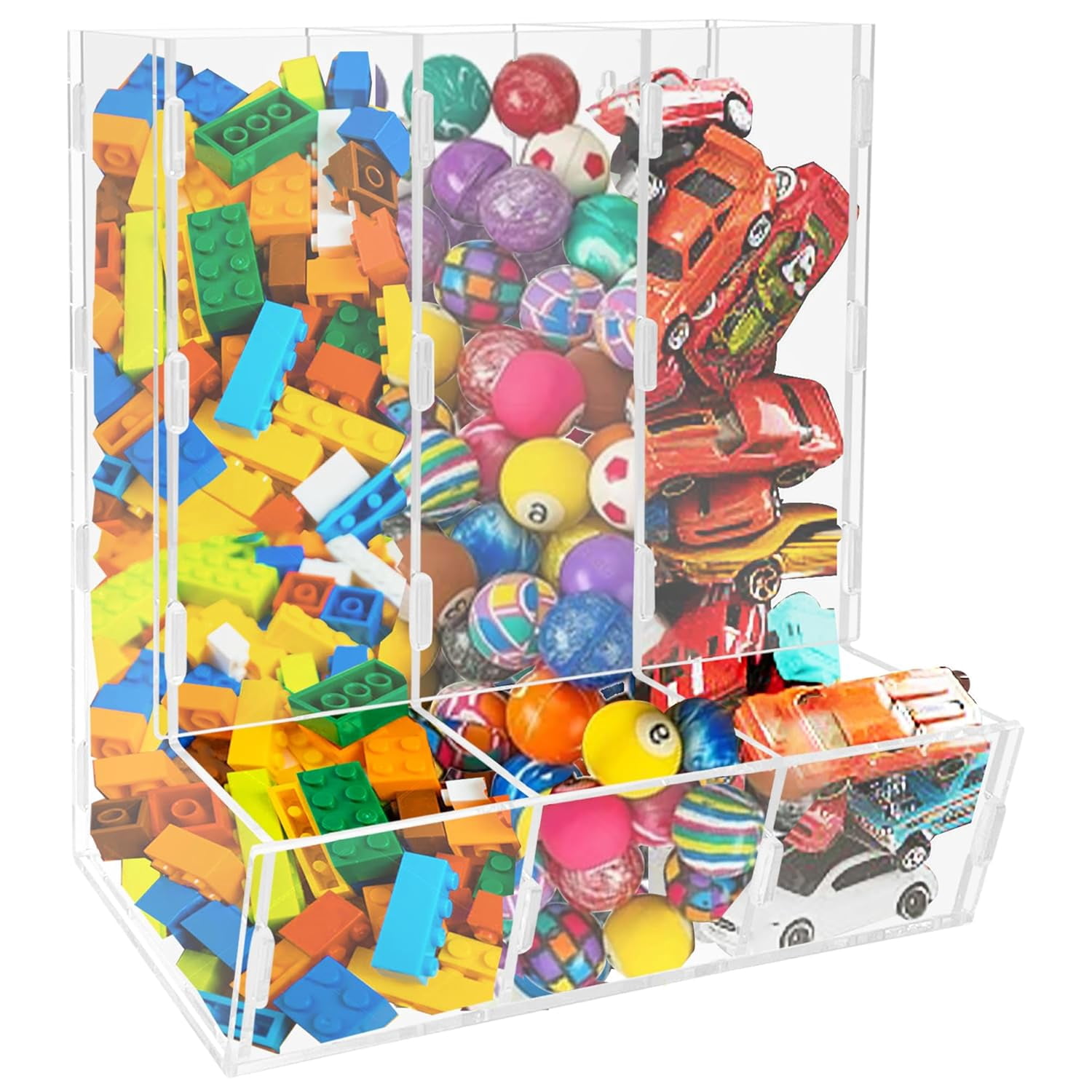 Montex Acrylic Wall Toy Dispenser, Acrylic Wall Storage, Play Room ...
