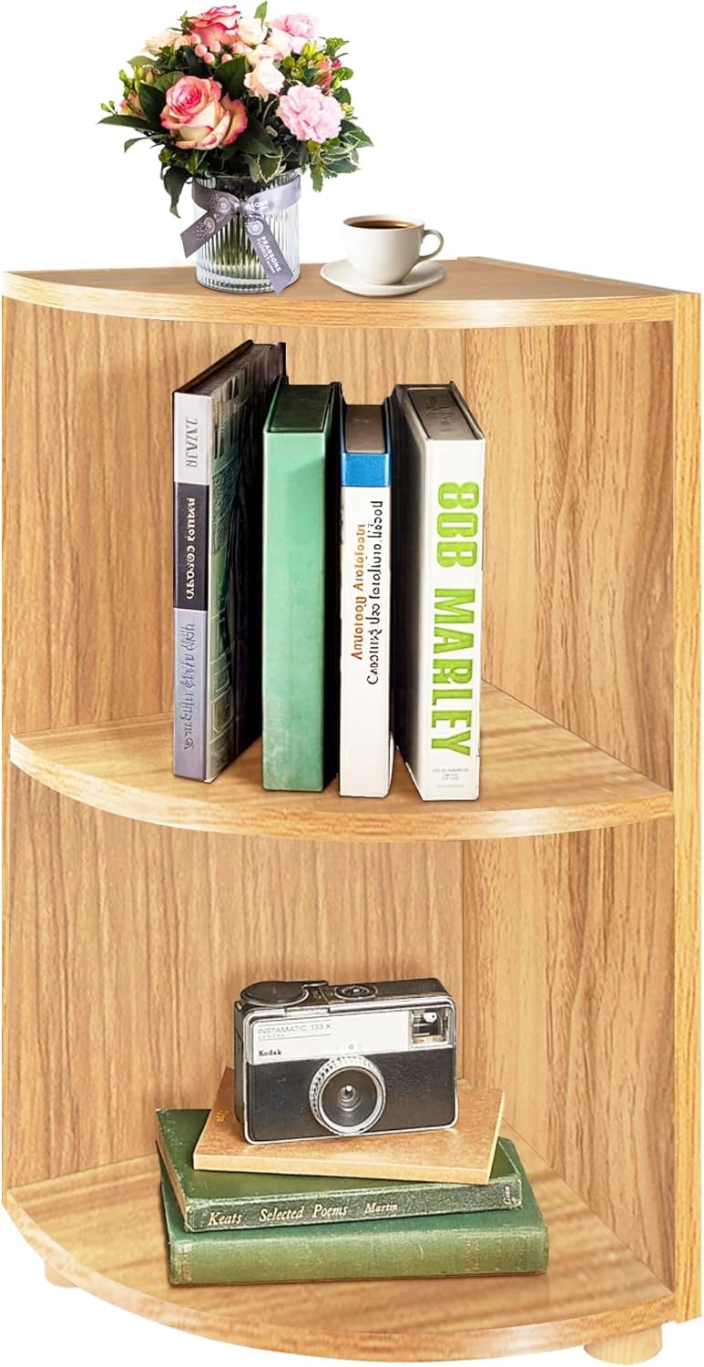 Montex Corner Stand, 2-Tier Small Corner Bookshelf, Corner Storage ...
