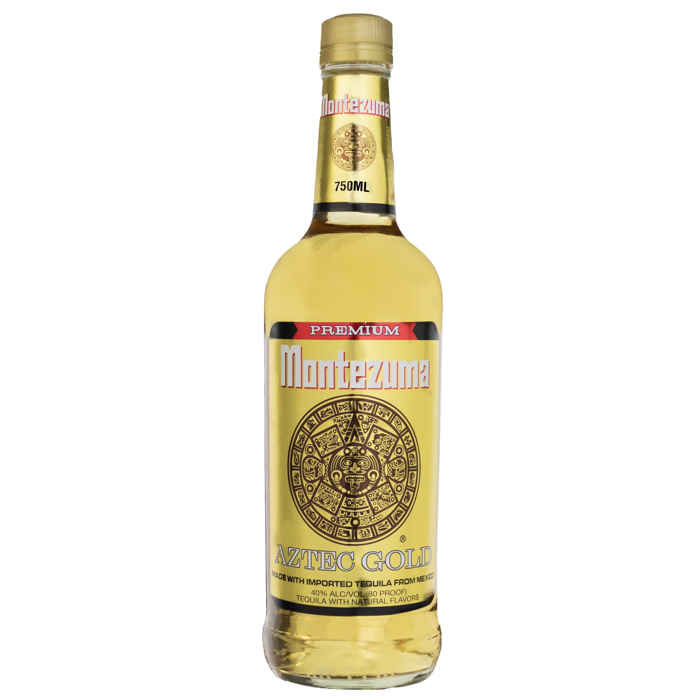 Montezuma Aztec Gold Tequila, 750ml 80 Proof - Walmart.com