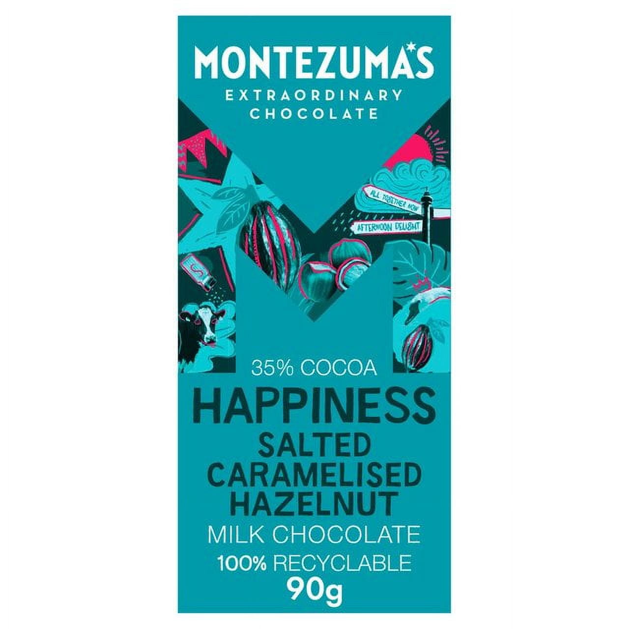 Montezuma's Happiness Milk Chocolate with Salted Caramelised Hazelnuts ...