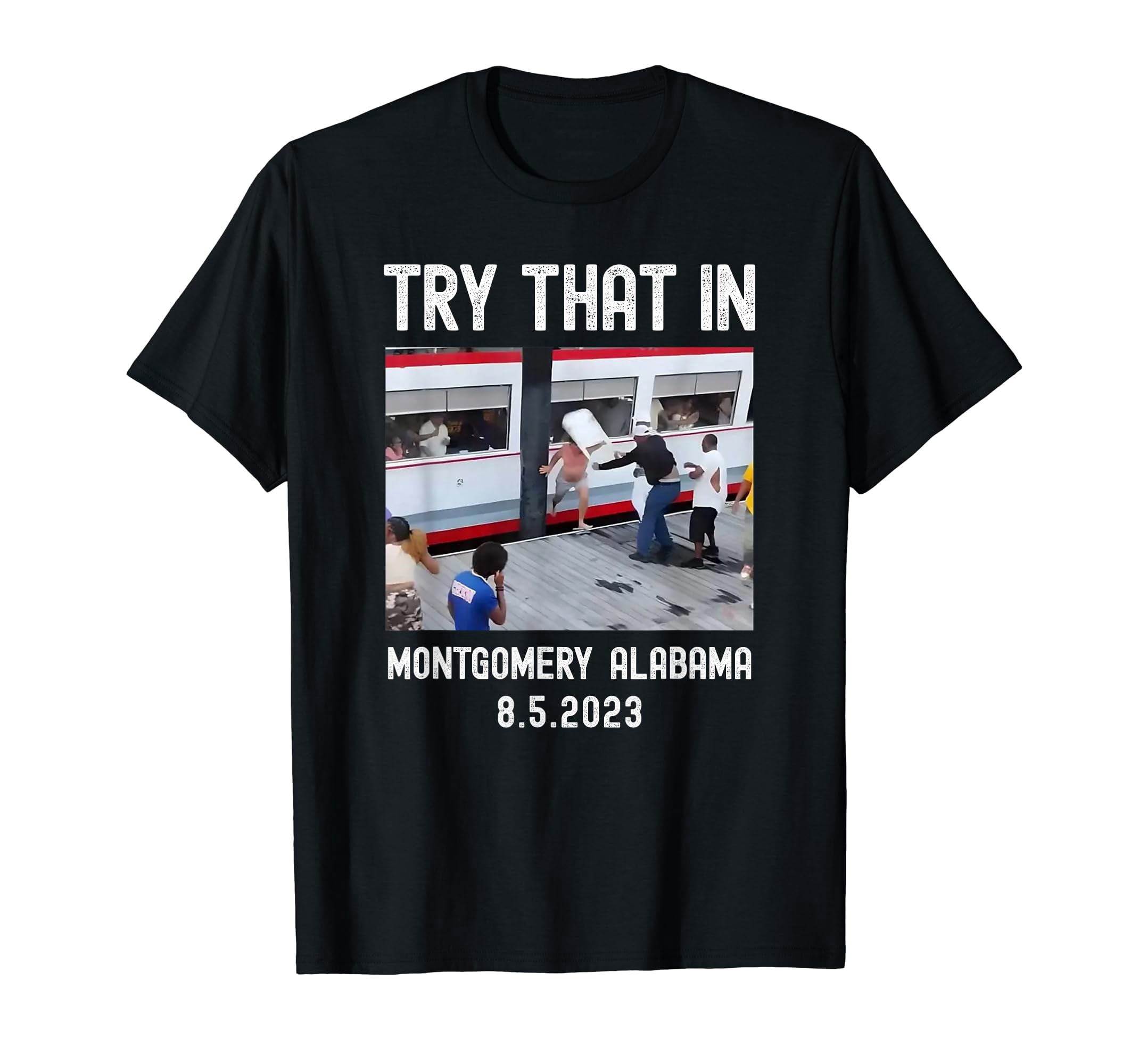 Montgomery Alabama Boat Fight Riverboat Brawl Chair T-Shirt - Walmart.com