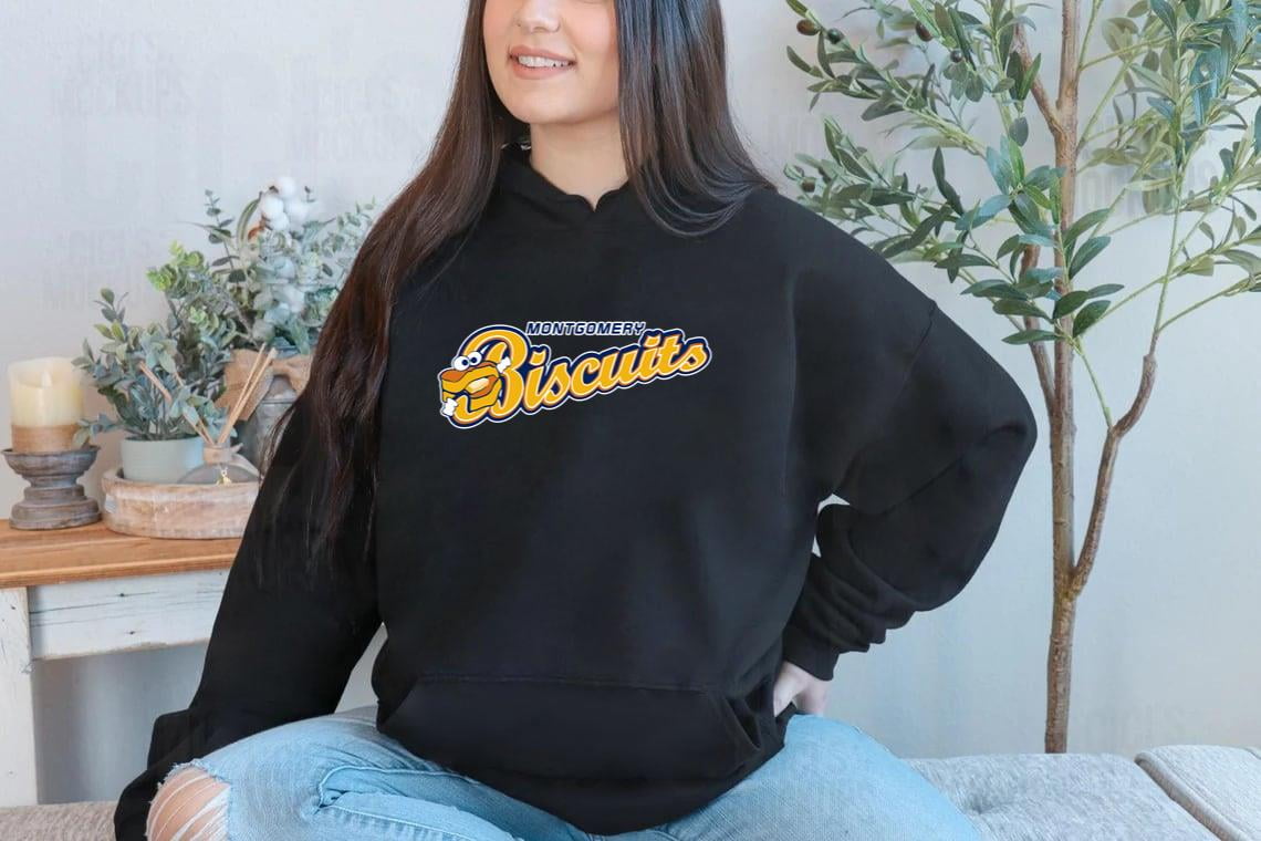 Montgomery Biscuits Hoodie MiLB Baseball Youth Team Fan Art, for men ...