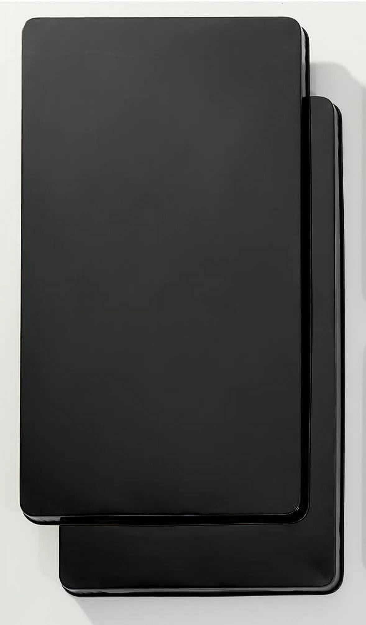 Montgomery Ward Premium Black Rectangle Burner Covers, Set of 2 for Gas ...