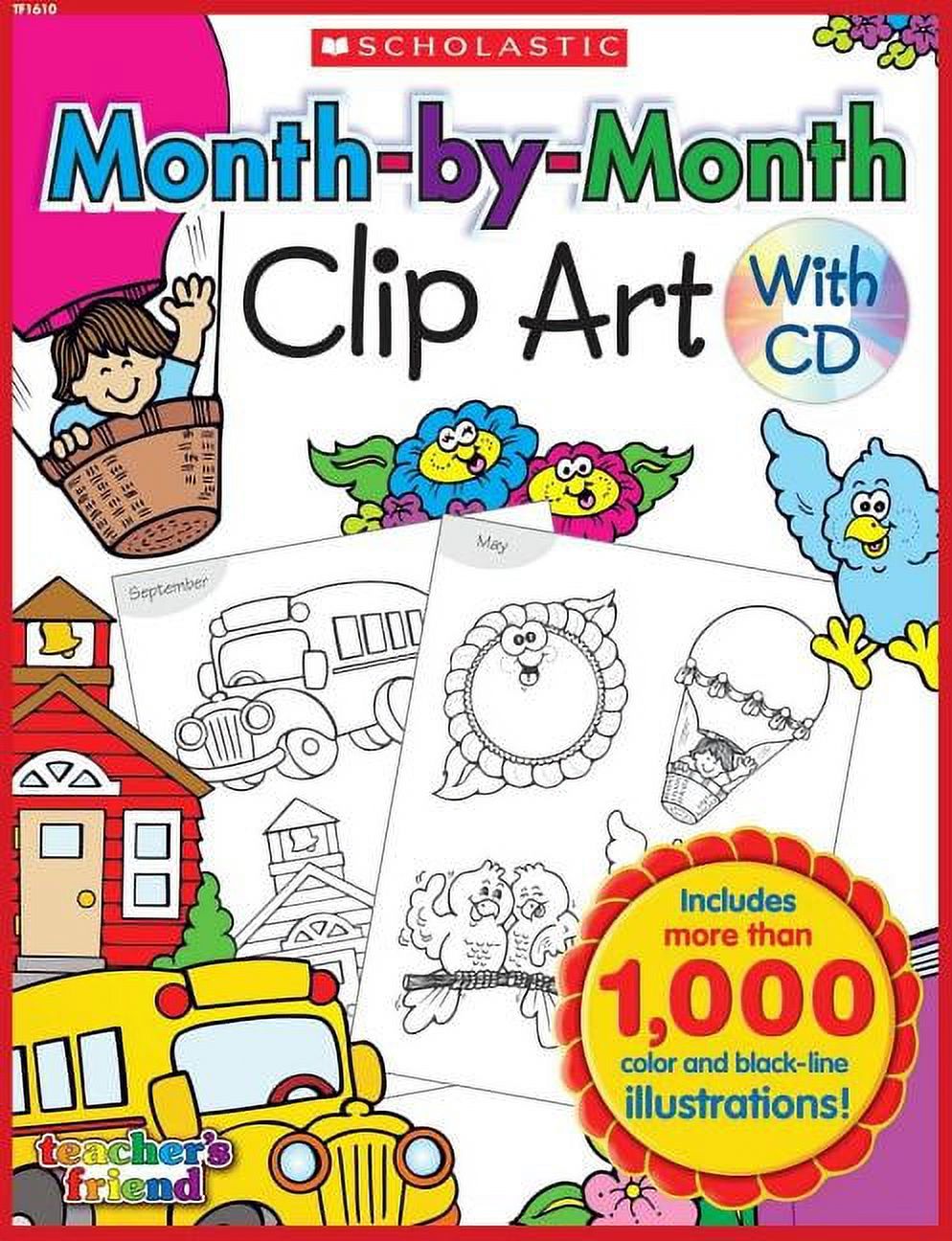 Month-By-Month Clip Art Book (Paperback) - Walmart.com