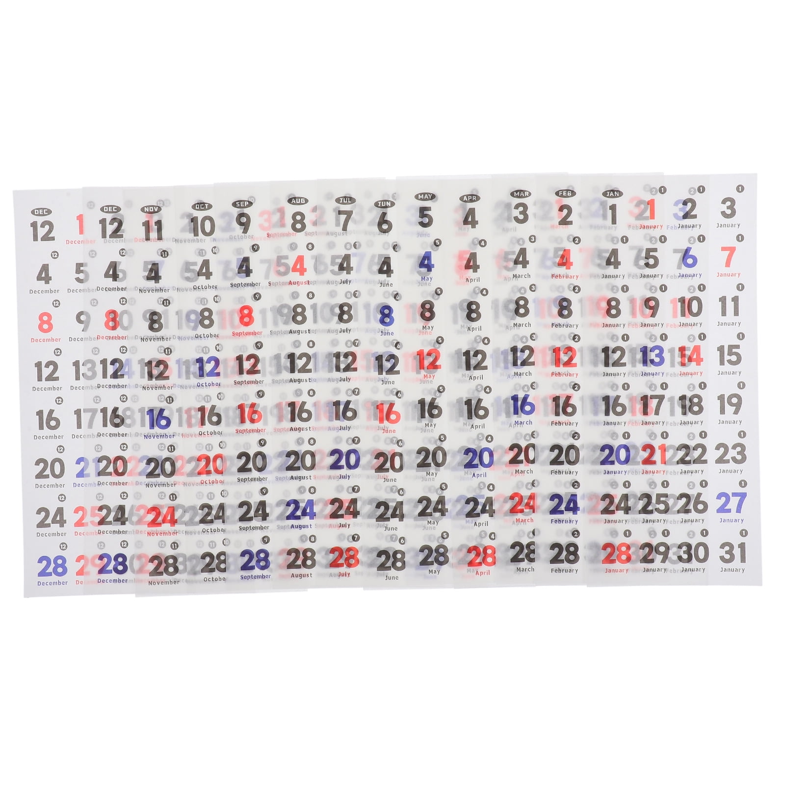 Month Tabs for Planner Mini Calendar Stickers Perpetual Hand Account ...