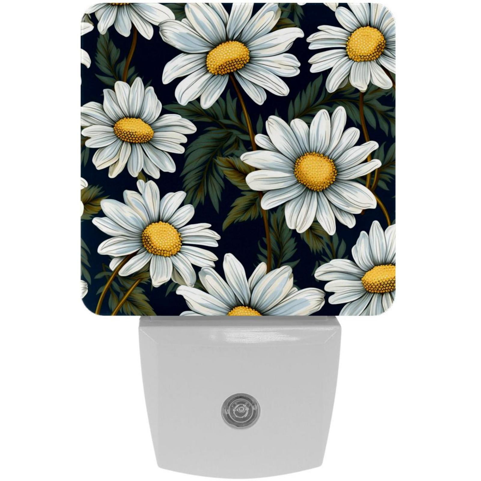 Monther's Day Daisy Set of 2 Monther's Day Small LED Wall Night Lights ...