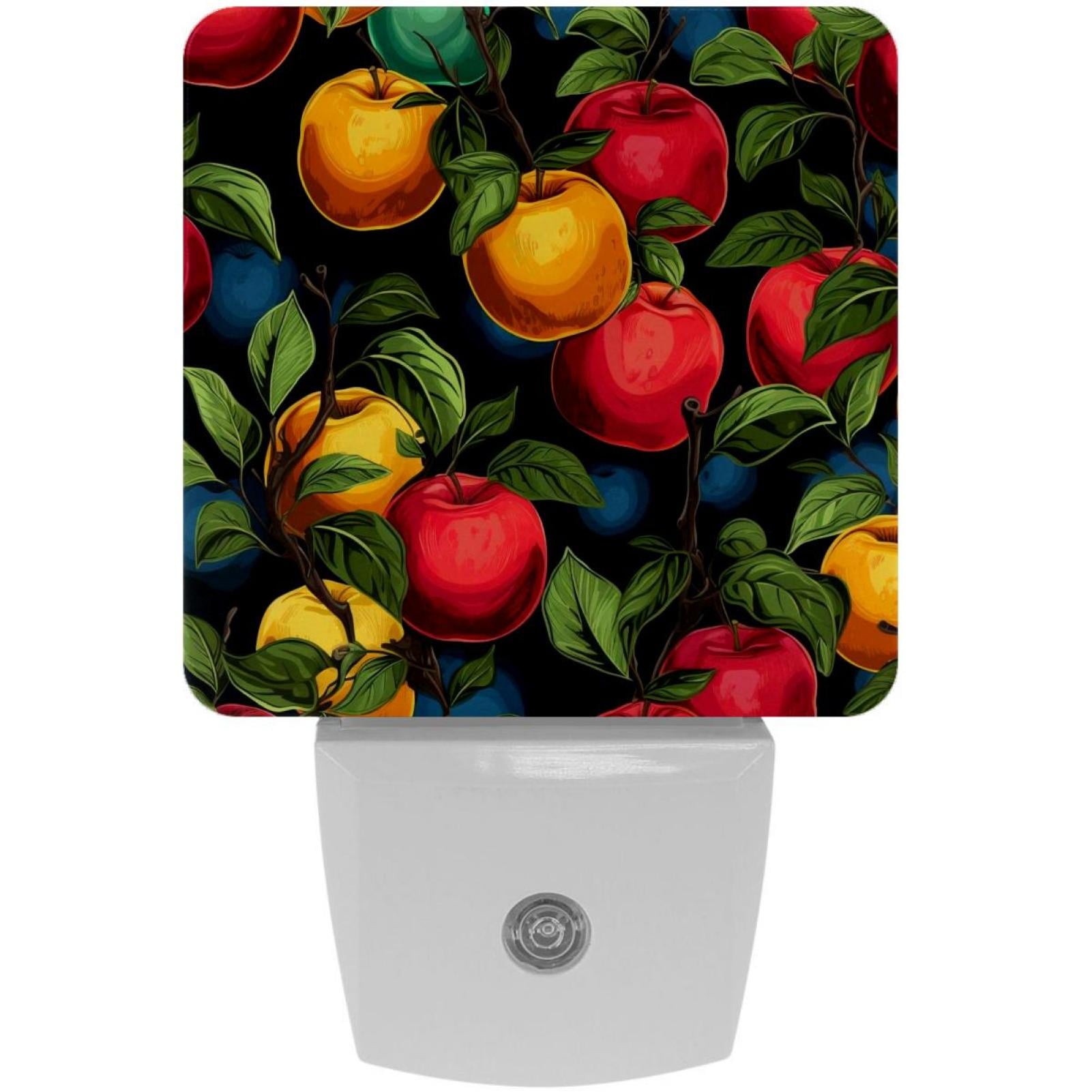 Monther's Day Fruit Set of 2 Square Wall Night Lights, Monther's Day ...