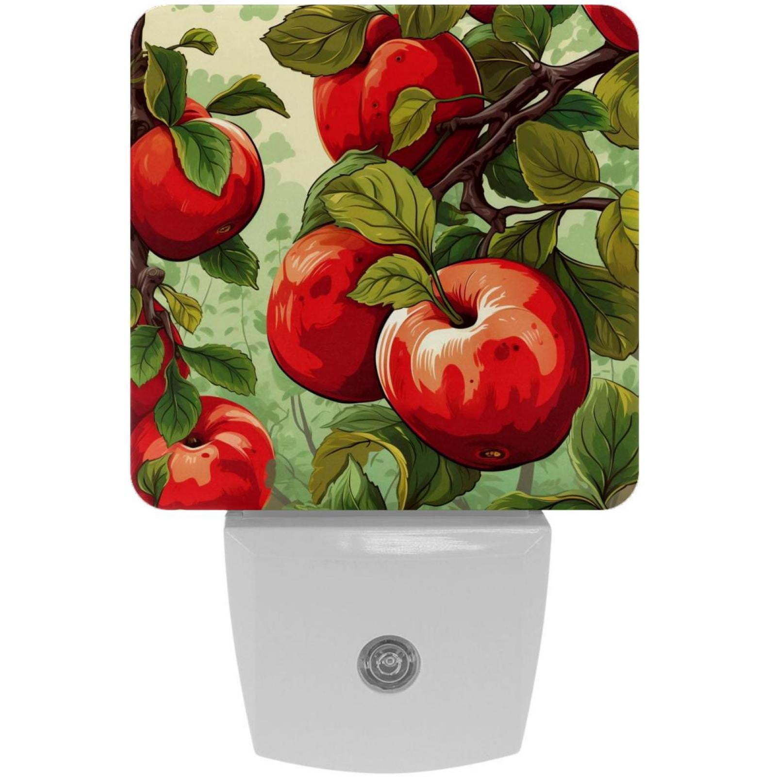 Monther's Day Fruit Set of 2 Square Wall Night Lights, Monther's Day ...