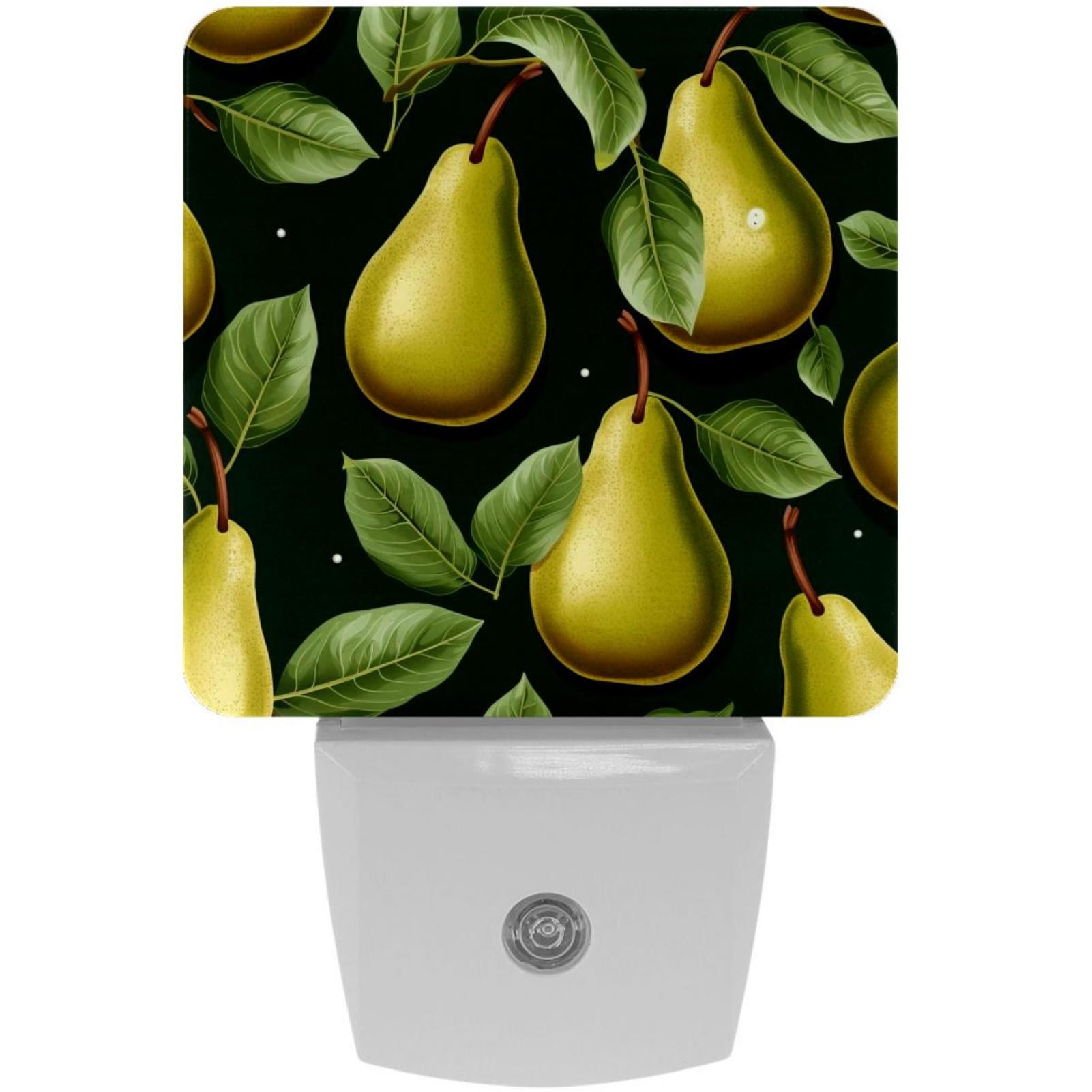 Monther's Day Pears Set of 2 Square Night Lights for Bedroom, Modern ...