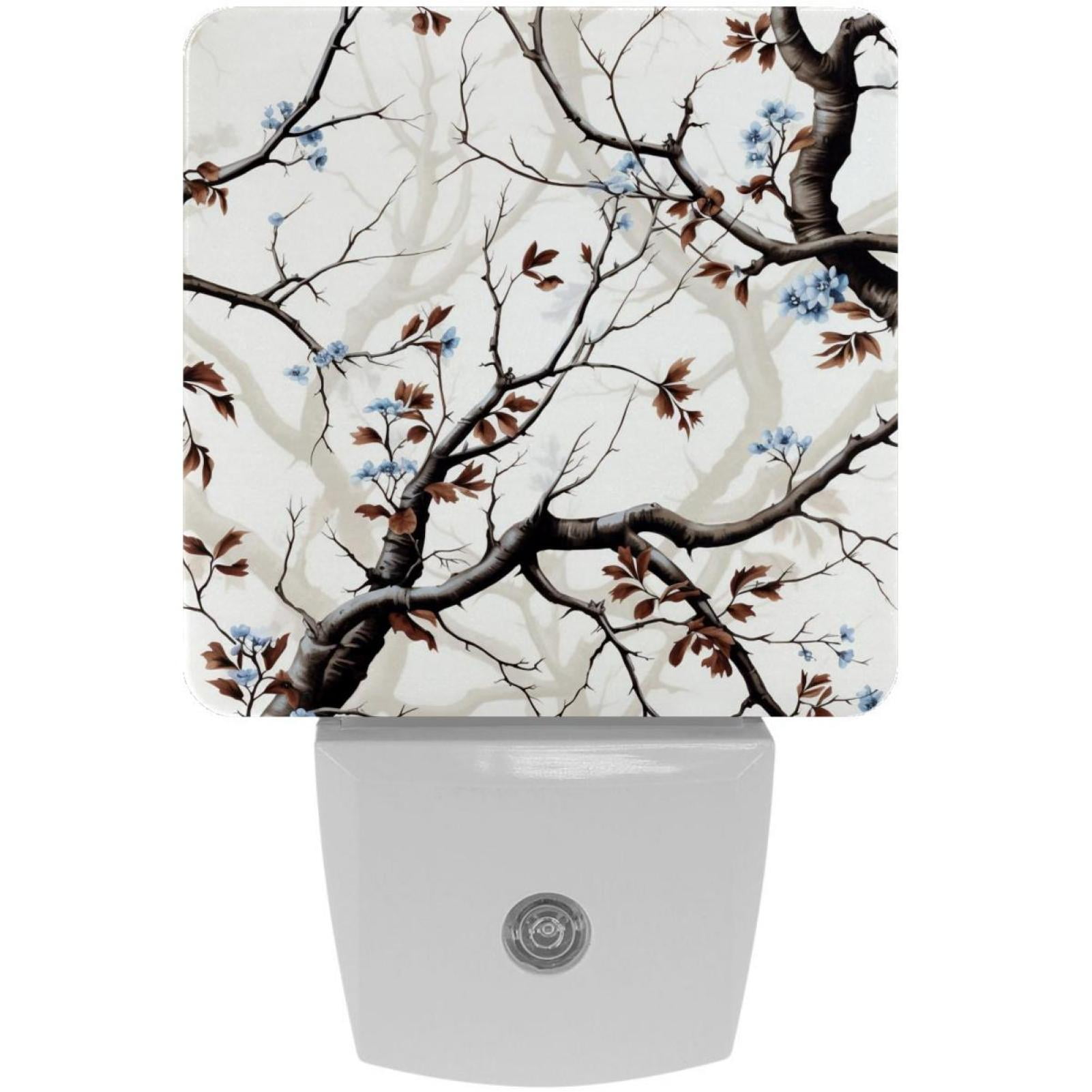 Monther's Day Tree Set of 2 Square Night Lights, Monther's Day Small ...