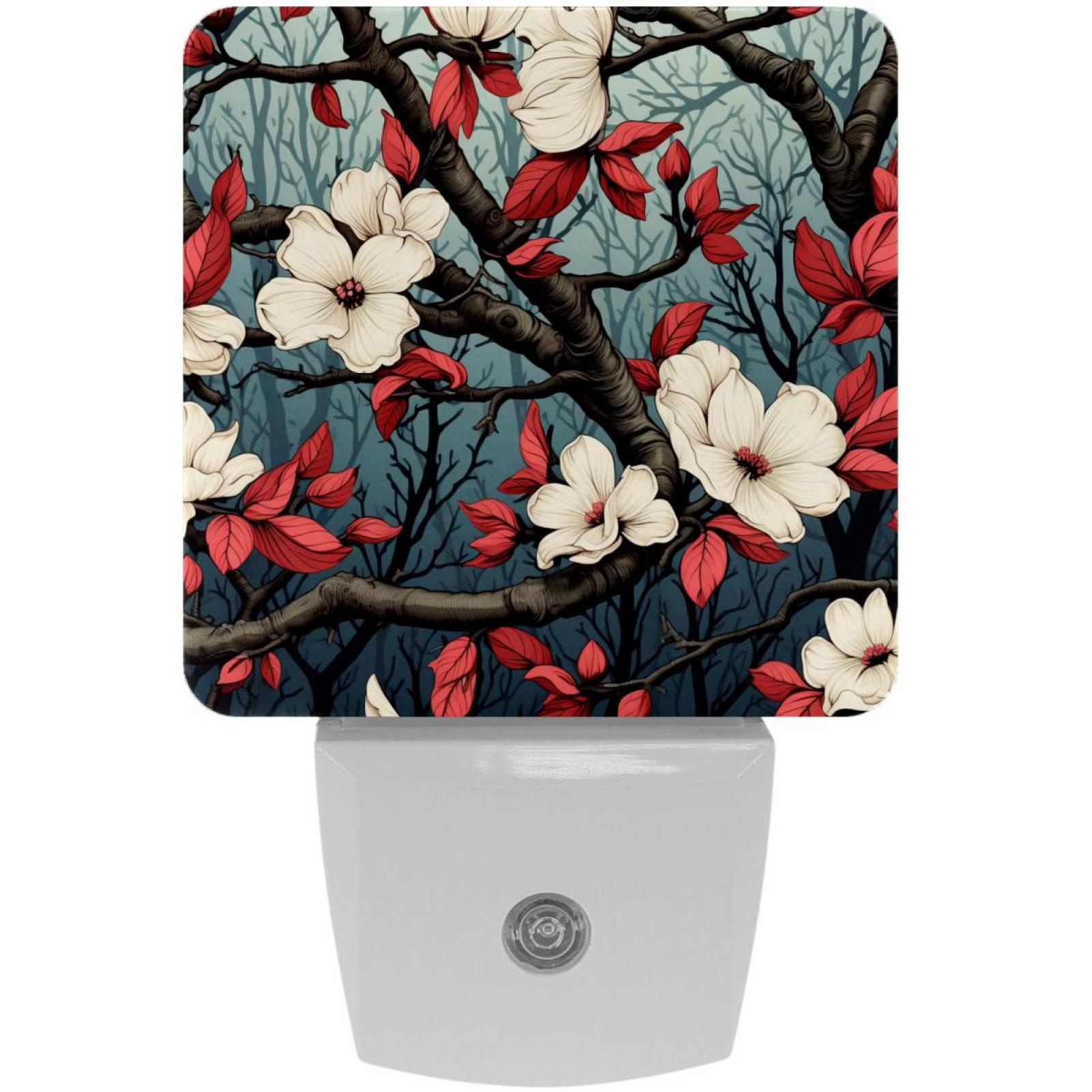 Monther's Day Tree Set of 2 Square Night Lights with Monther's Day ...