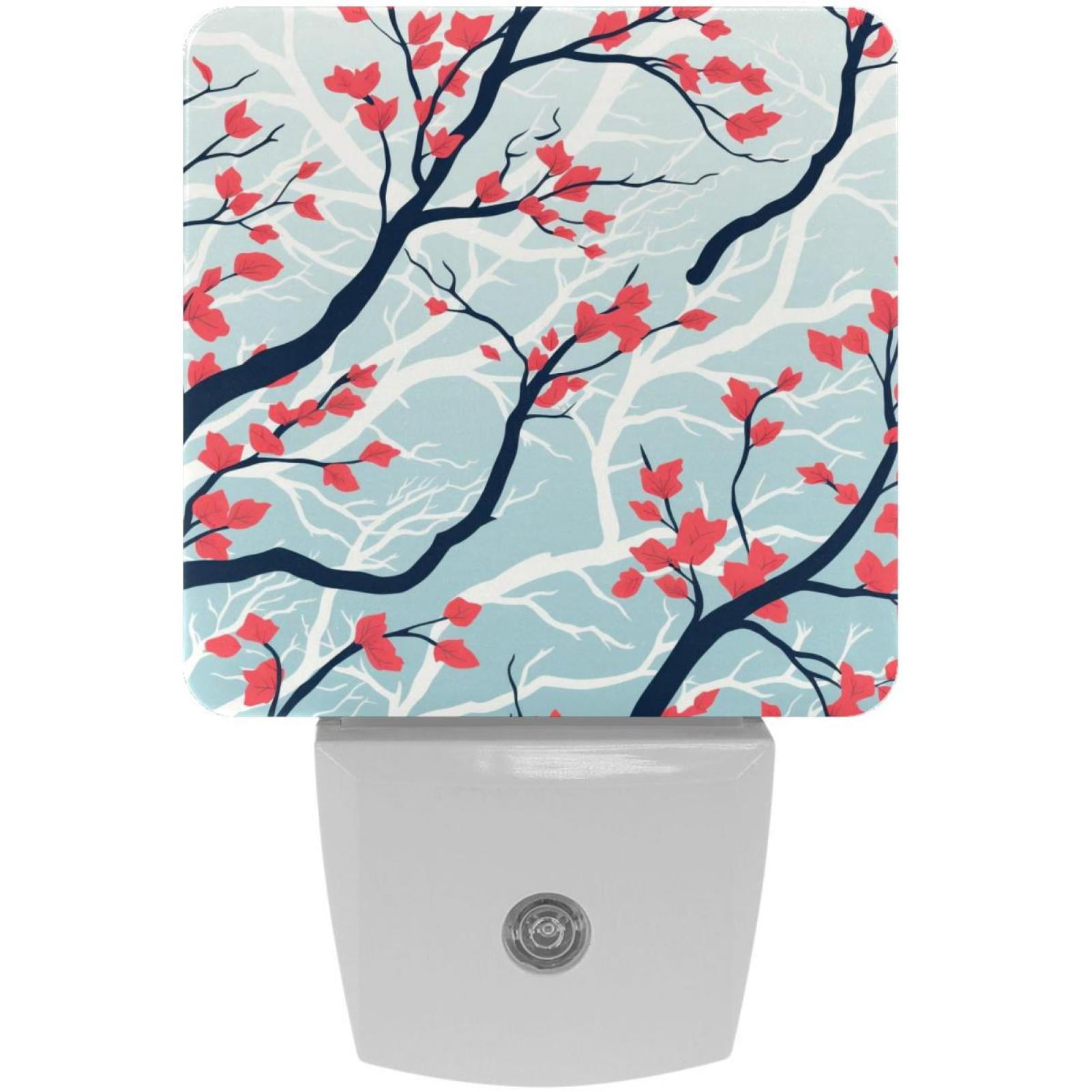 Monther's Day Tree Set of 2 Square Wall Night Lights, Monther's Day ...