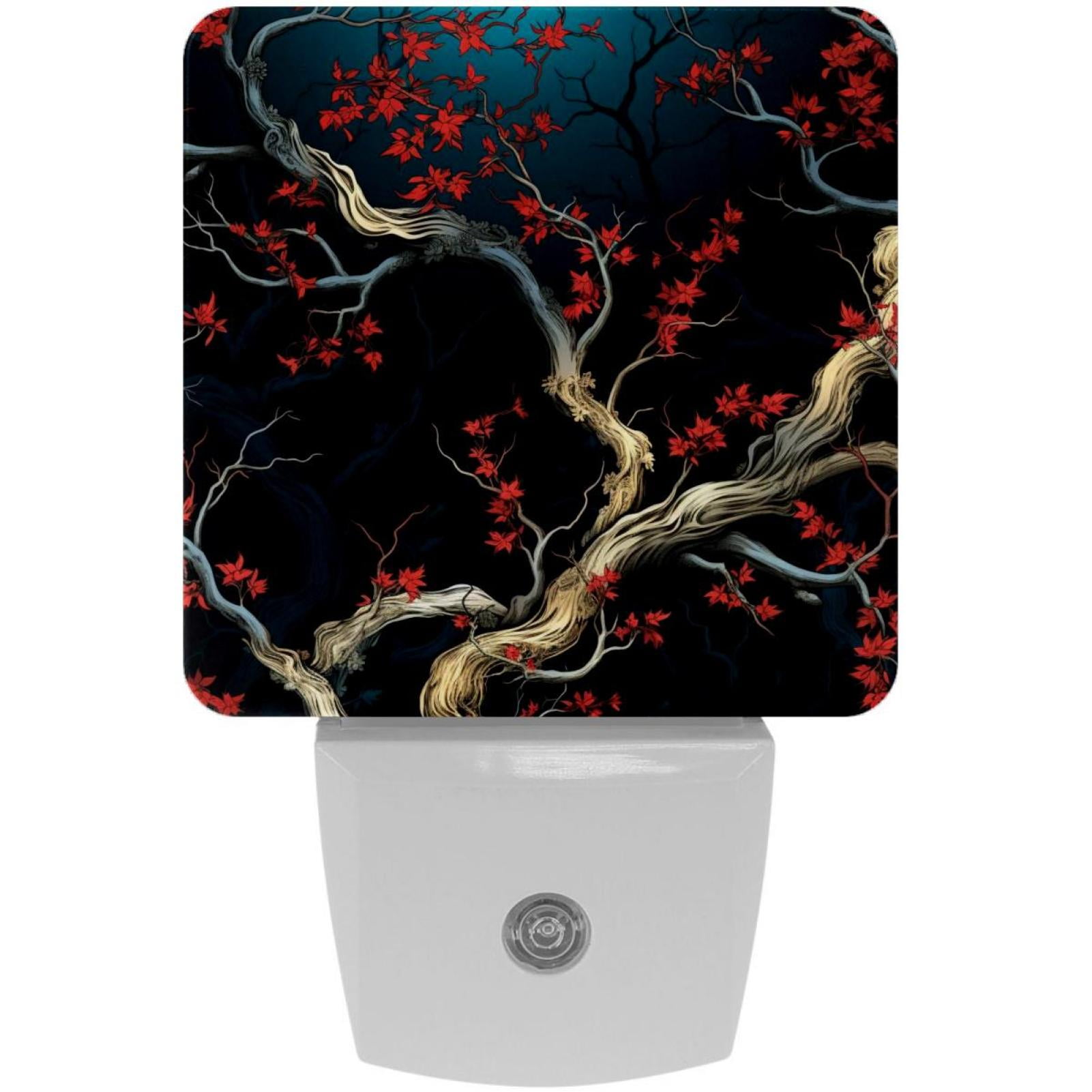 Monther's Day Tree Set of 2 Square Wall Night Lights Monther's Day ...