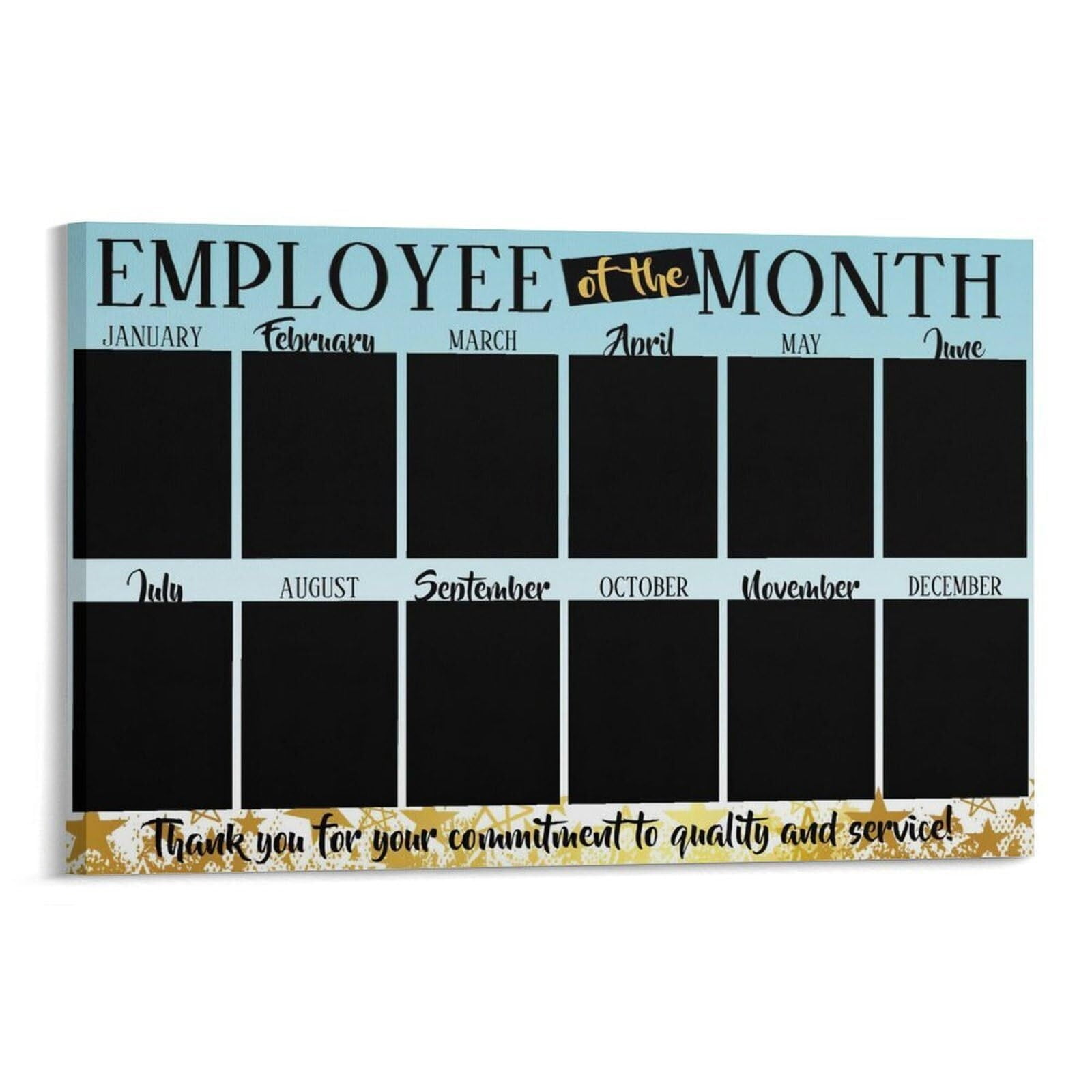 Monthly Best Employee Poster - Office Incentive Decoration Poster (4 ...