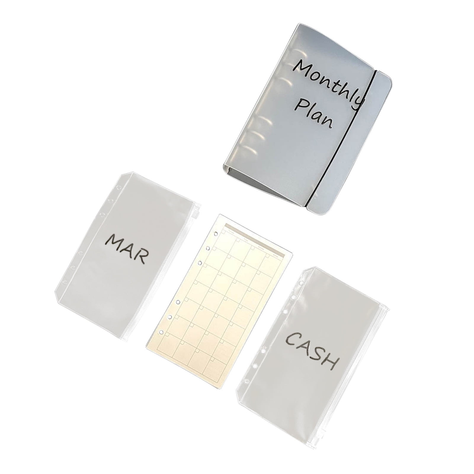 Monthly Budget Binder, A6 Plan Set, Save Plan Envelope, Cash Bag ...
