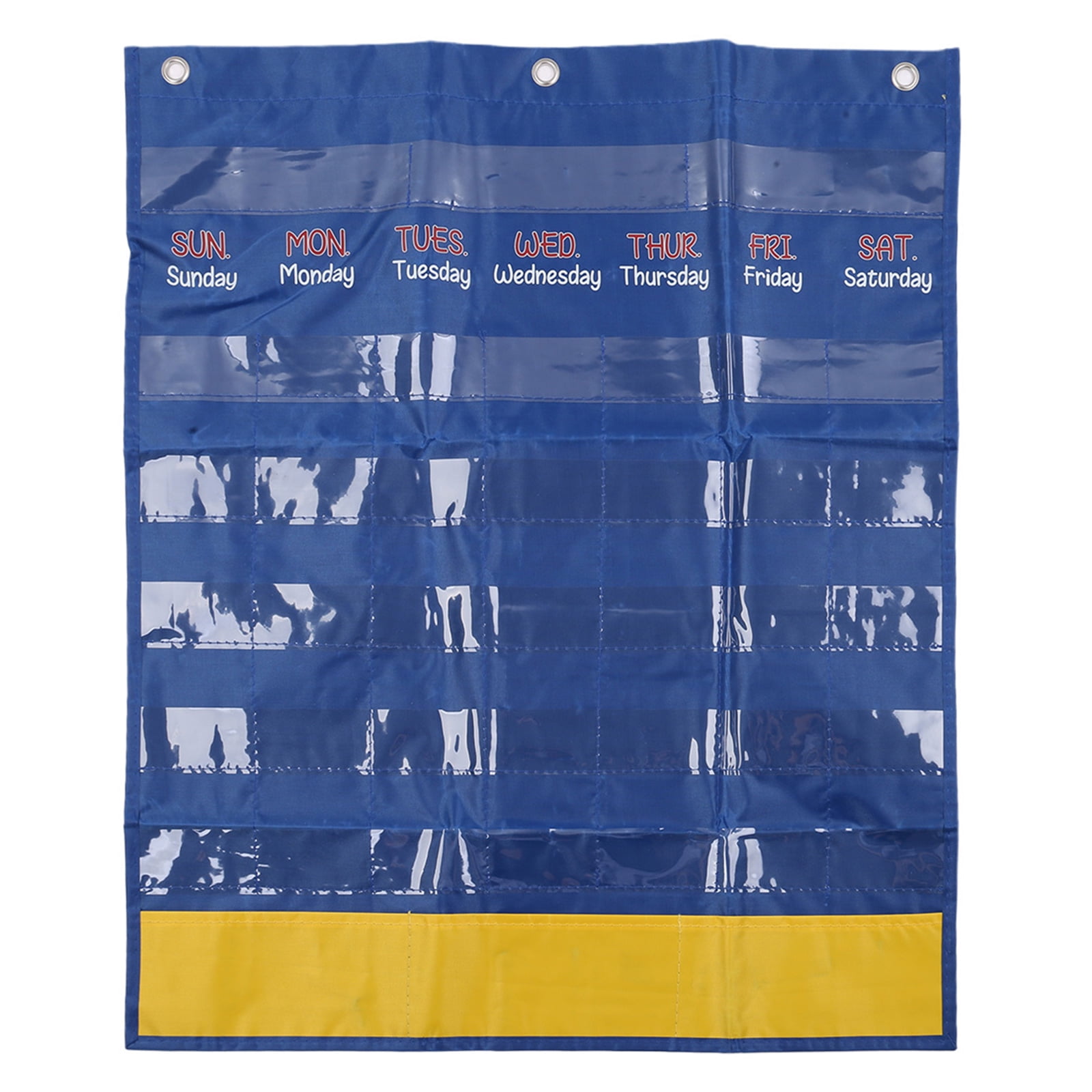 Monthly Calendar Pocket Chart with 89 Cards, 20.07x23.62In Calendar ...