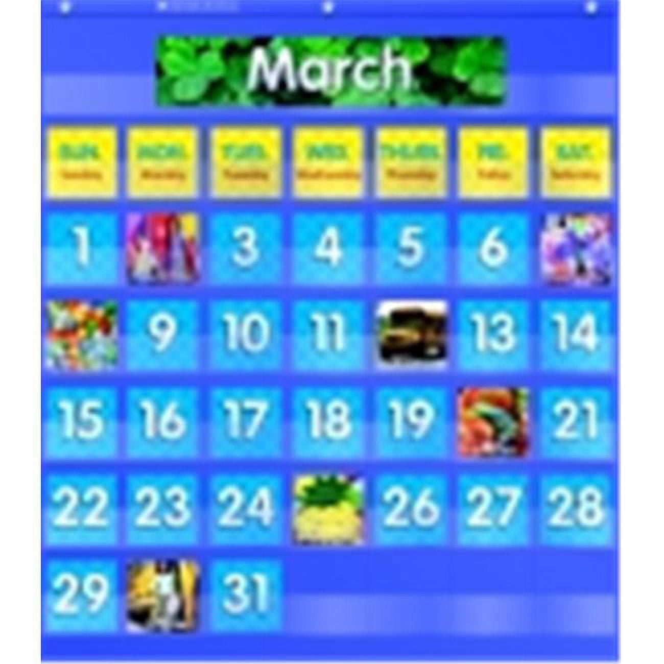 Monthly Calendar Pocket Chart - Walmart.com