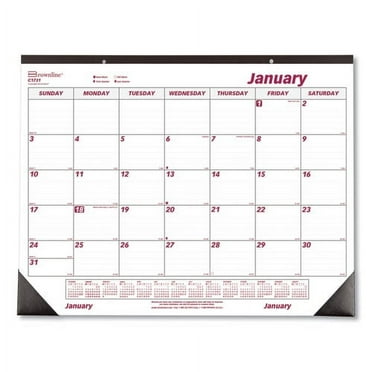 Black on Clear Monthly Calendar - Walmart.com