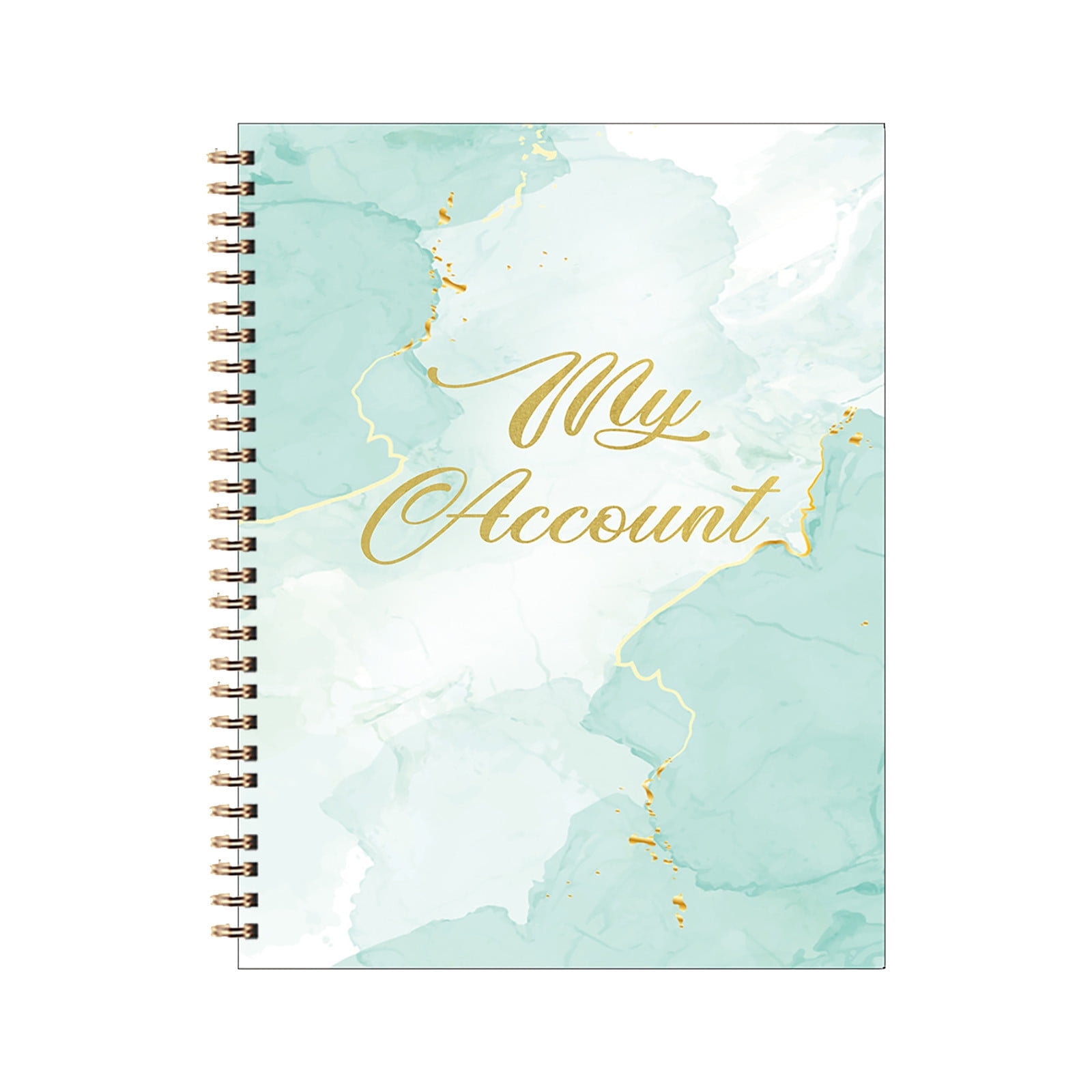 Monthly Financial Ledger and Checkbook Register with Colorful Patterns ...