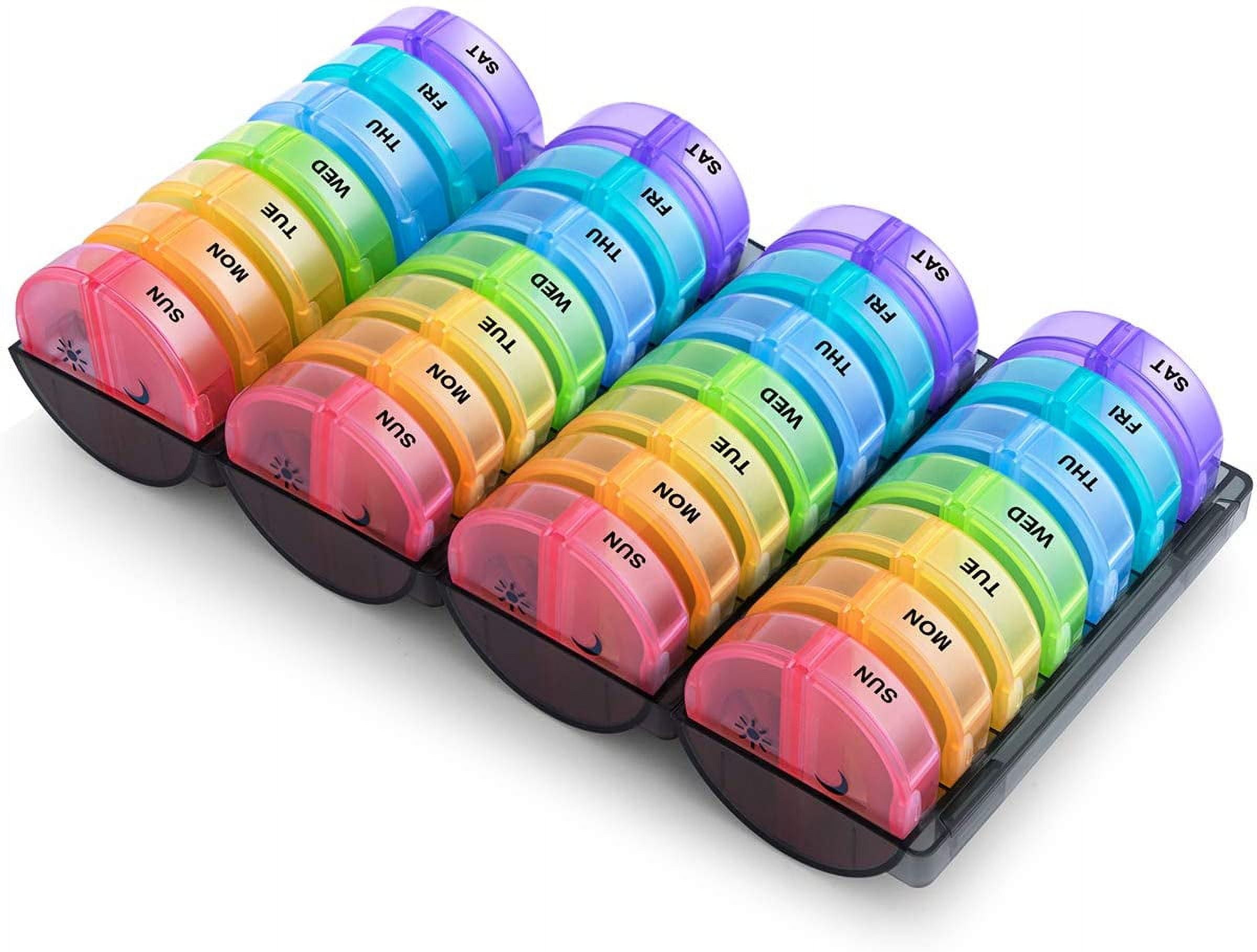 Monthly Pill Organizer 2 Times A Day, Extra Large Month Medicine ...