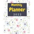 Monthly Planner 2022: One Year Planner Calendar Organizer, Pretty 12 ...