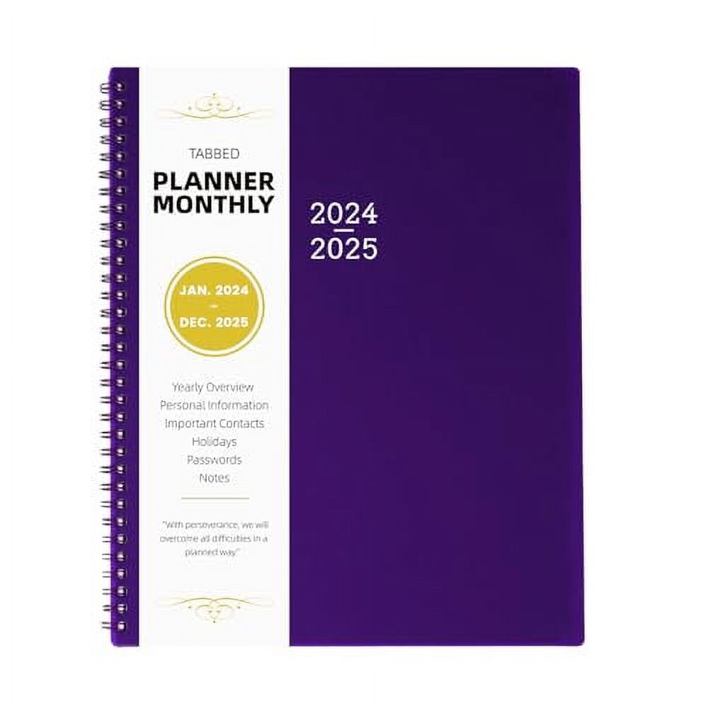 Monthly Planner 2024-2025 - 24 Months Planner, 9'' x 11'', JAN. 2024 ...