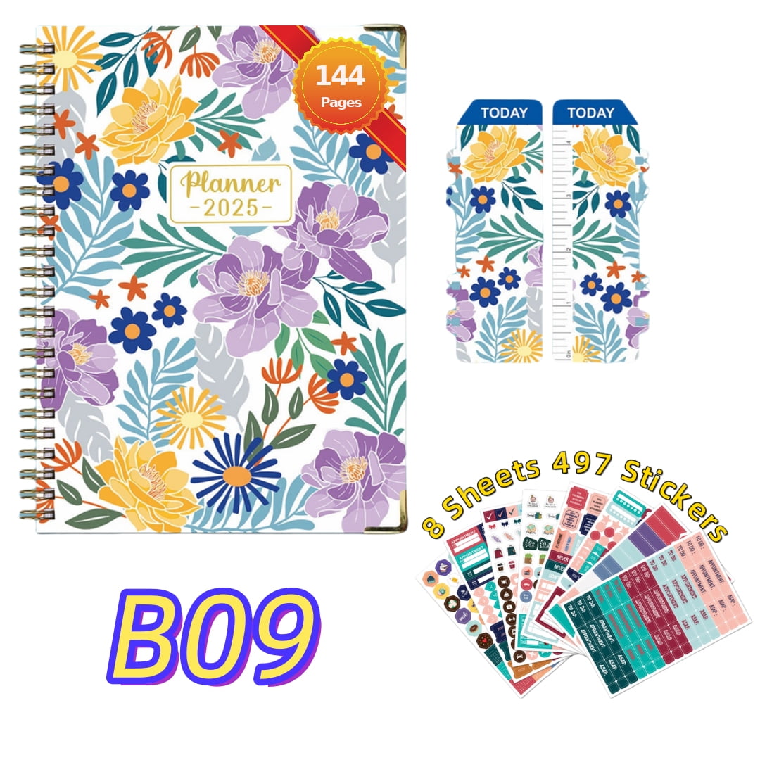 Monthly Planner 2025, Monthly Planner 2025 with Colorful Monthly Tabs ...
