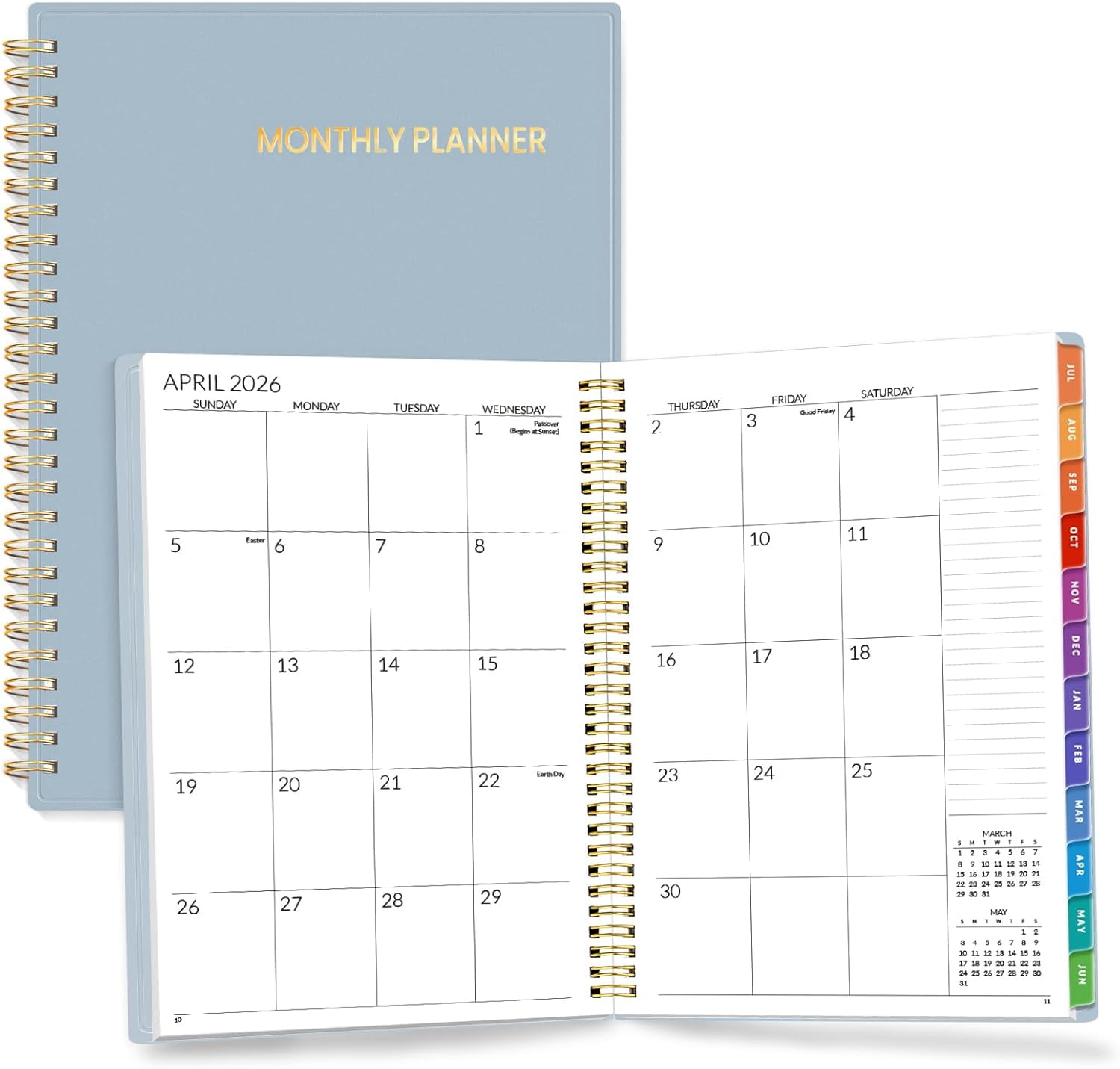 Monthly Planner 2026-2027 - 18 Months Calendar Planner from Jul 2026 to ...