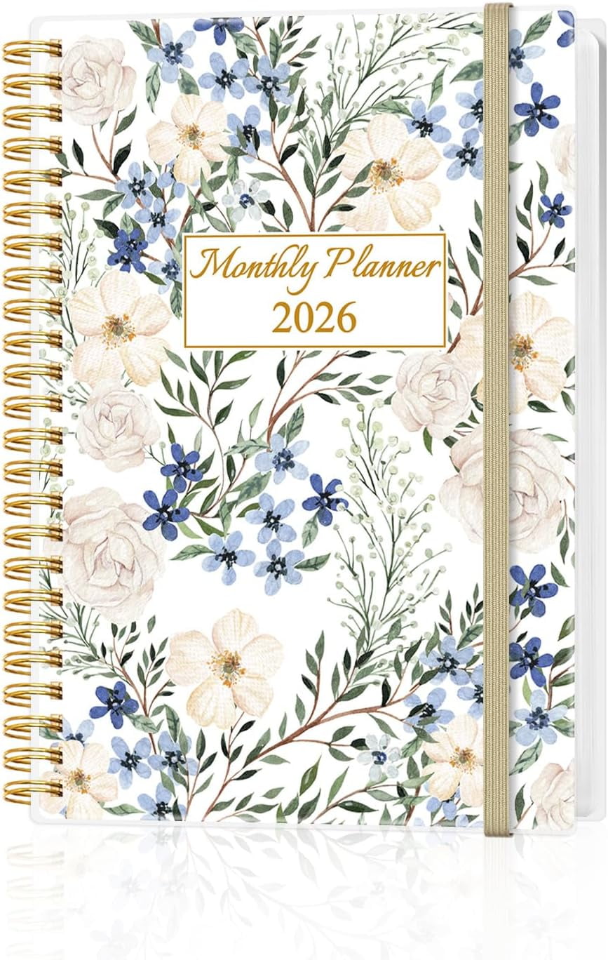 Monthly Planner 2026 - Monthly Calendar from January 2026 to December ...