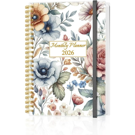 Monthly Planner 2026 - Monthly Calendar from January 2026 to December ...