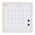 Monthly Planning Board with Rustic White Frame, Dry Erase Board Without ...