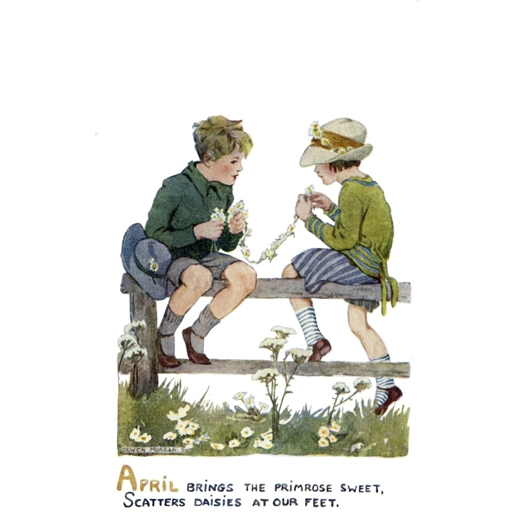 Months Of The Year. April Poster Print By Mary Evans Peter And Dawn ...