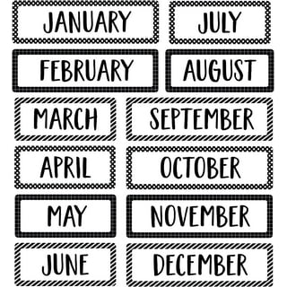 Printable Months Of The Year For Bulletin Board