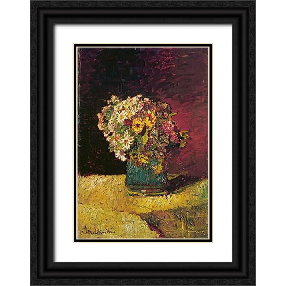 Monticelli, Adolphe Joseph Thomas 11x14 Black Ornate Wood Framed with ...