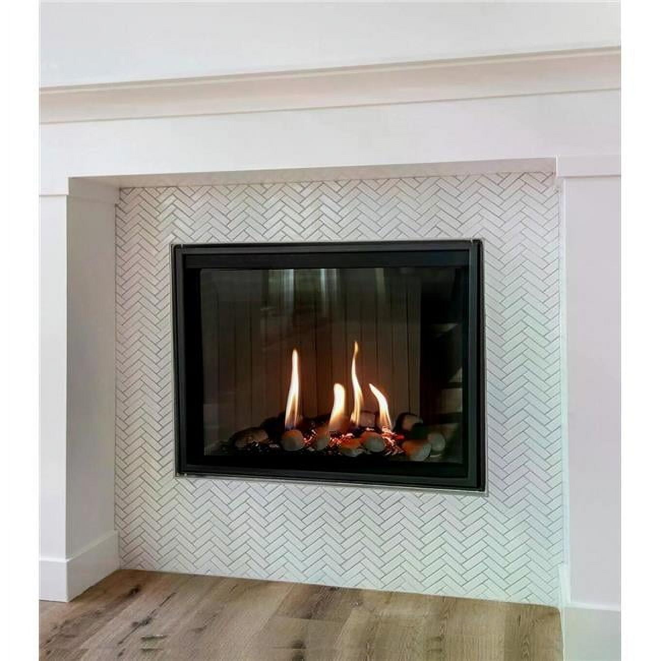 Montigo 34 in. Basic Delray Square Fireplace - Natural Gas - Walmart.com