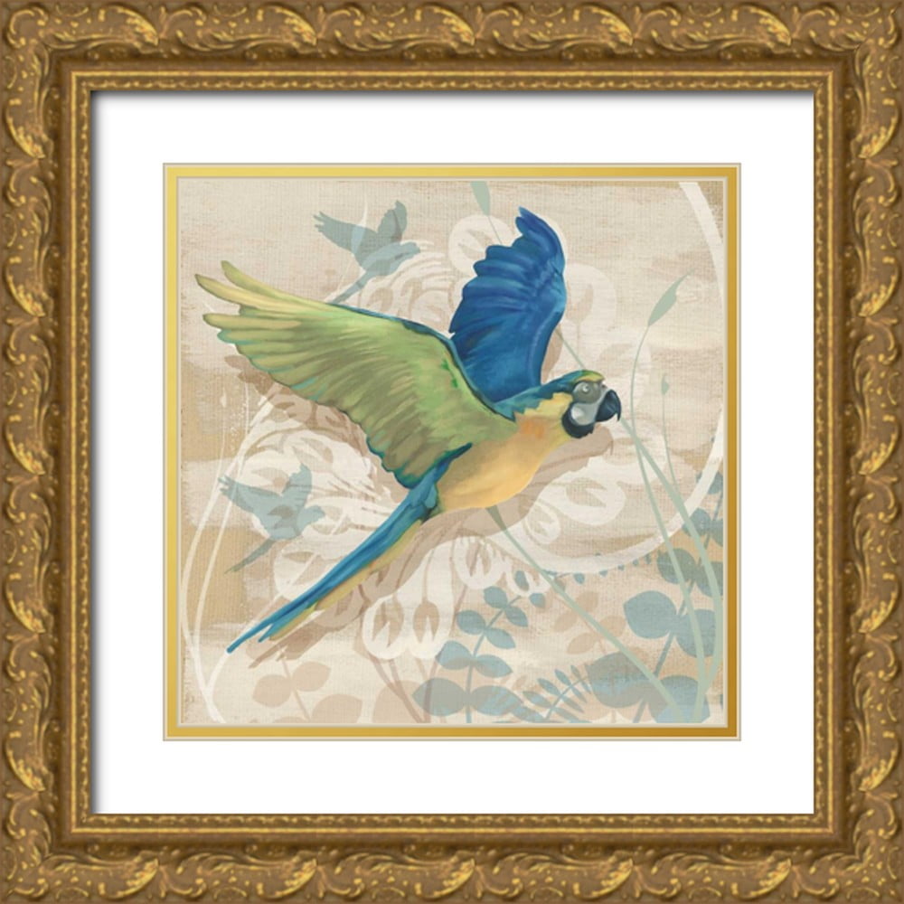 Montillio, Louise 26x26 Gold Ornate Wood Framed with Double Matting ...