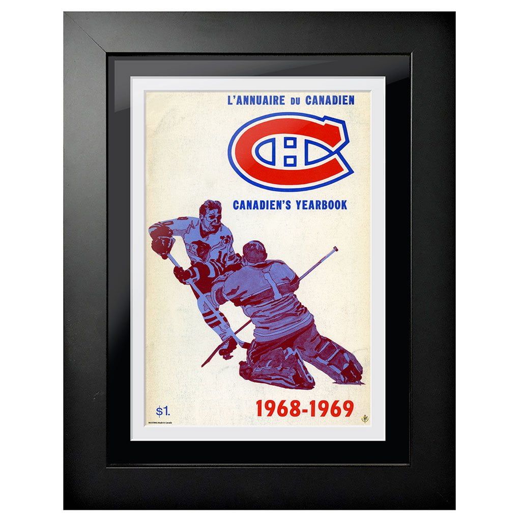 Montreal Canadiens 1968-69 Season 18'' x 14'' Framed Program Cover Art ...