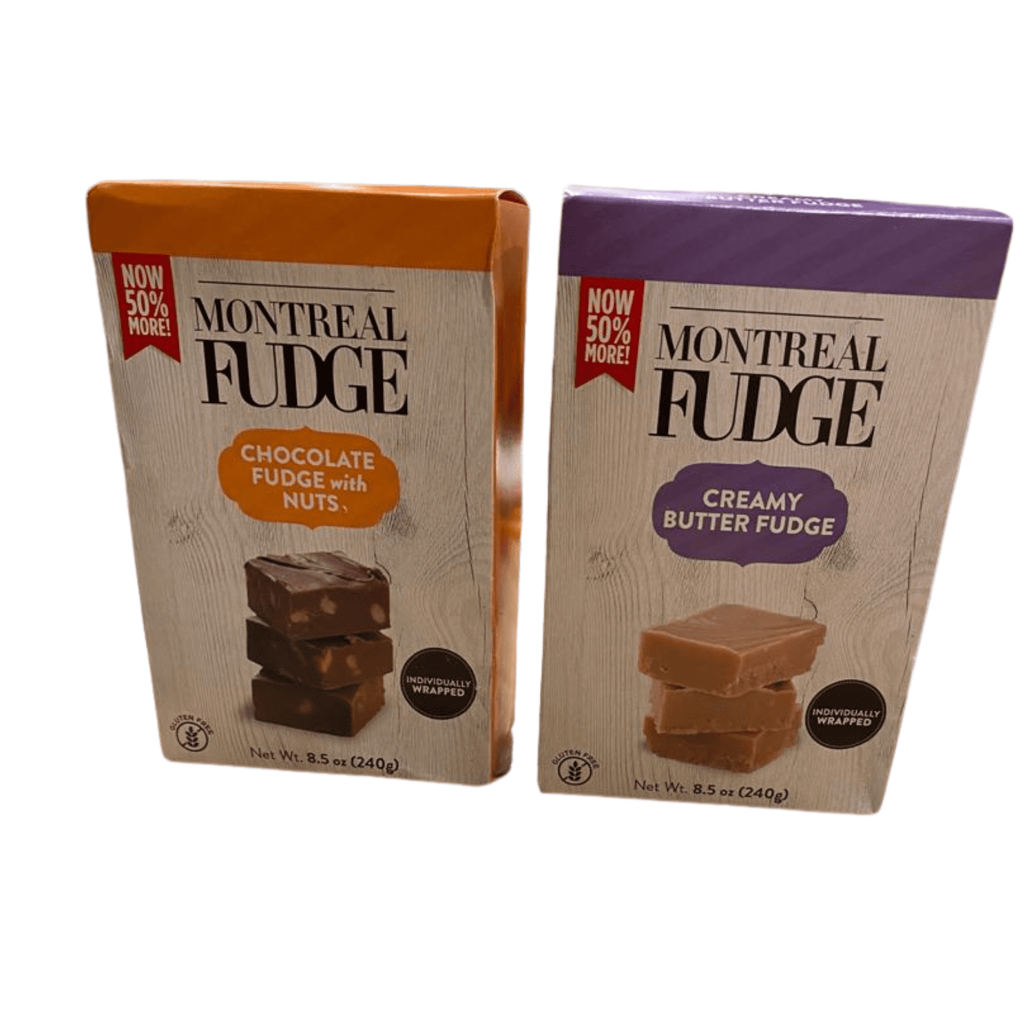 Montreal Fudge Chocolate Fudge with Nuts & Montreal Creamy Butter Fudge ...
