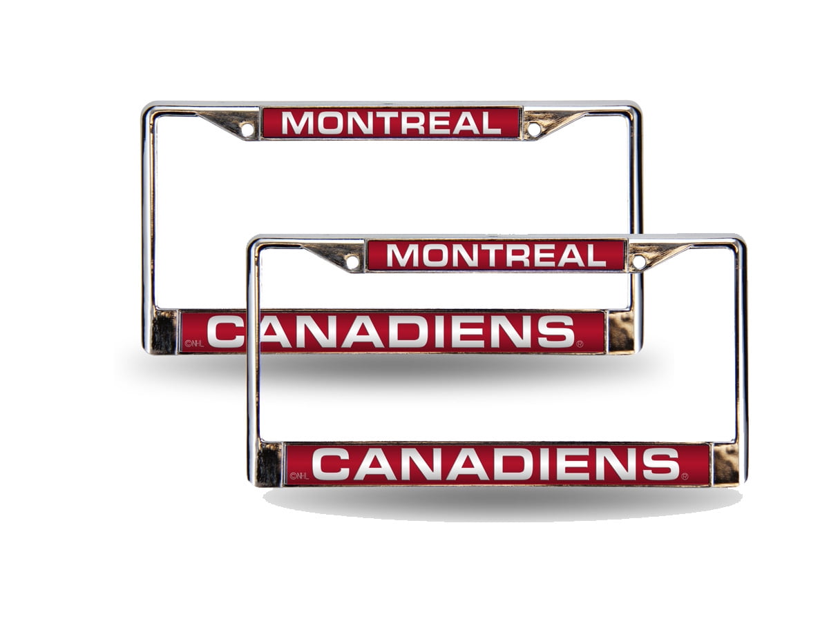 Montreal Habs Canadian's Hockey Chrome Metal (Set of 2) Laser Cut ...