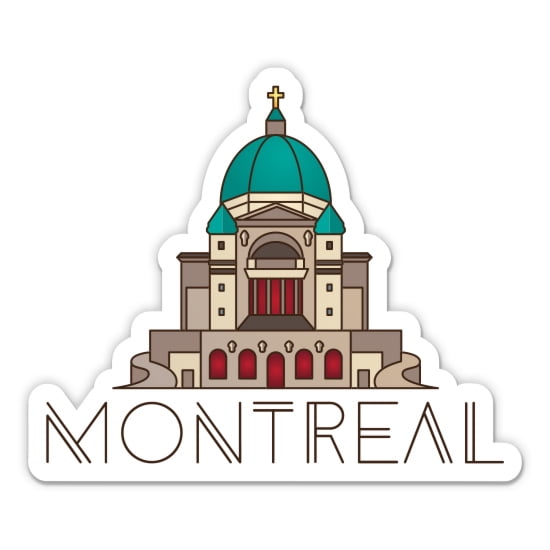 Montreal Quebec Canada - 12" Vinyl Sticker Waterproof Decal - Walmart.com
