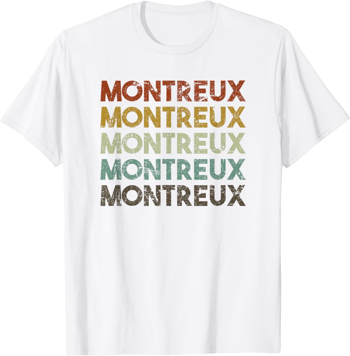 Montreux Switzerland Retro 80s Vintage T-Shirt - Walmart.com