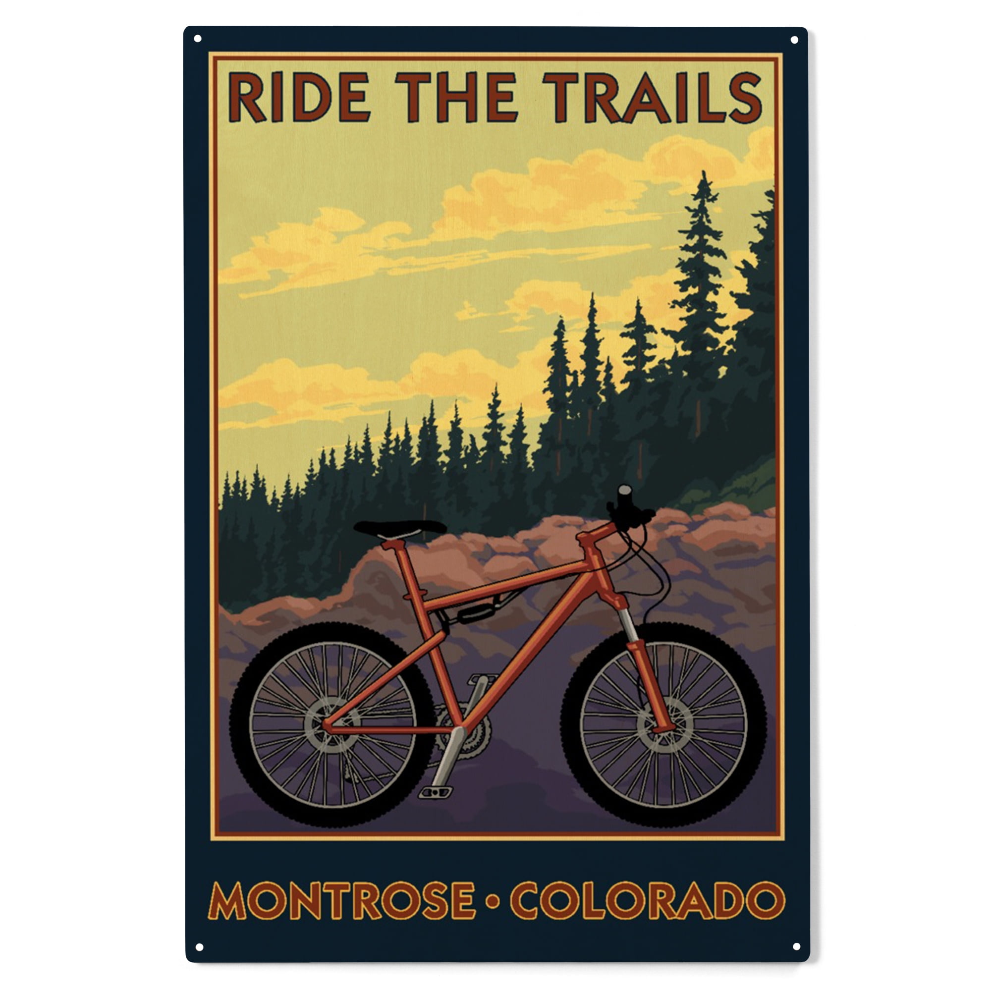 Montrose, Colorado, Ride the Trails, Mountain Bike Scene Birch Wood ...
