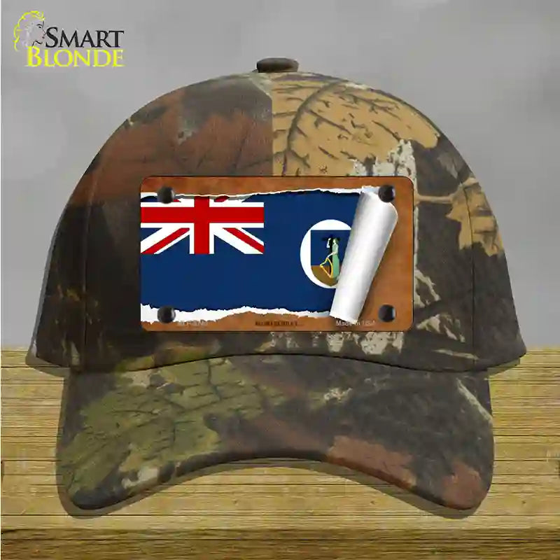 Montserrat Flag Scroll Novelty License Plate Hat Cotton Camoflauge ...