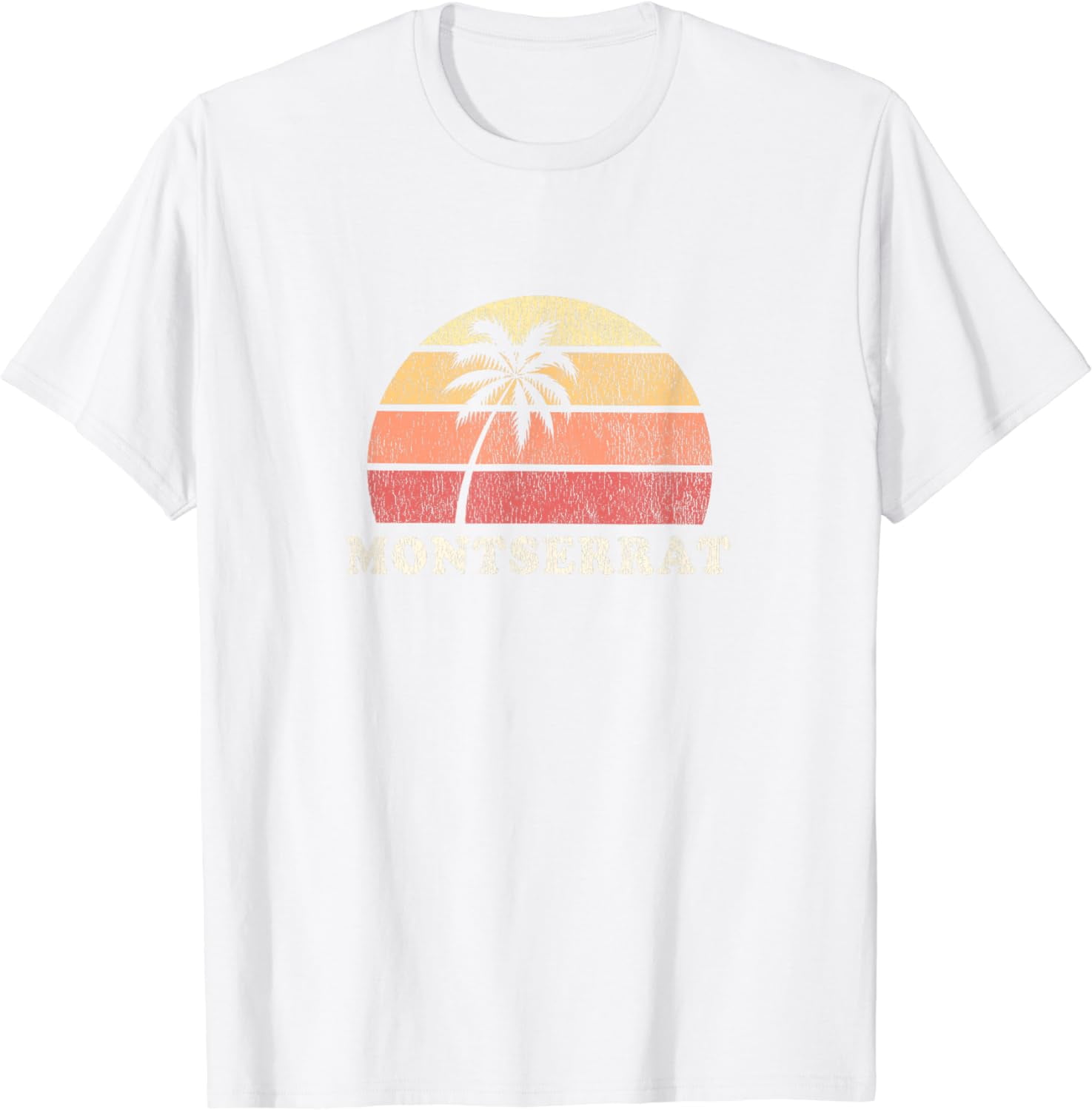Montserrat Vintage 70s Retro Throwback Design T-Shirt - Walmart.com