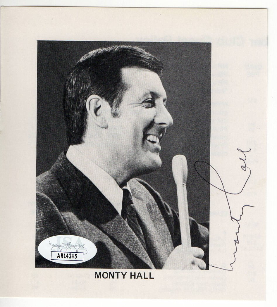 Monty Hall Signed Autographed Program Photo Game Show Legend JSA ...