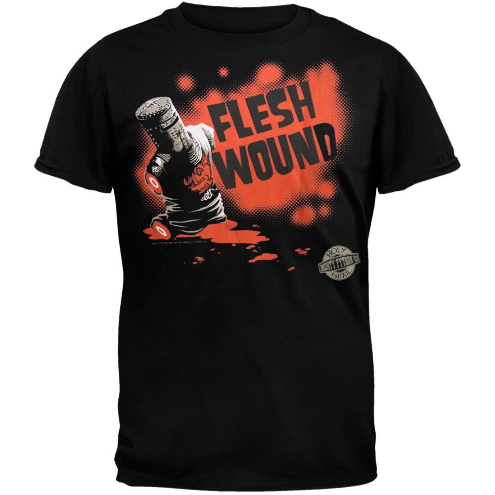 Monty Python Men's Flesh Wound T-shirt Large Black - Walmart.com