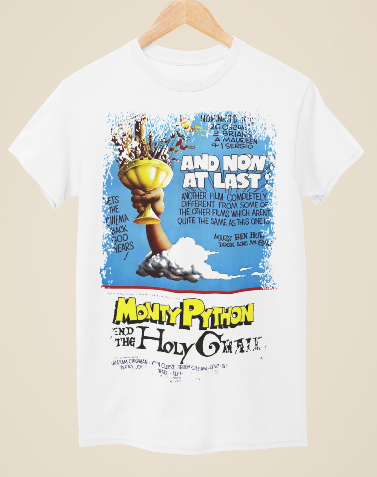 Monty Python & the Holy Grail - Movie Poster Inspired Unisex White T ...