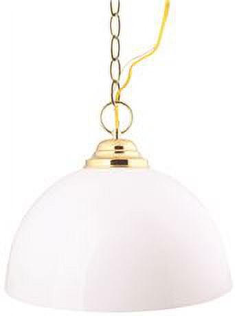 Monument 1-Light Pendant With Acrylic Dome, Polished Brass, 15 X 11-1/2 ...