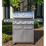 32 in. Outdoor Stainless-Steel Cabinet for Built-in BBQ Grill with 2 Drawers (KM-OKS-BQ30CAB ...