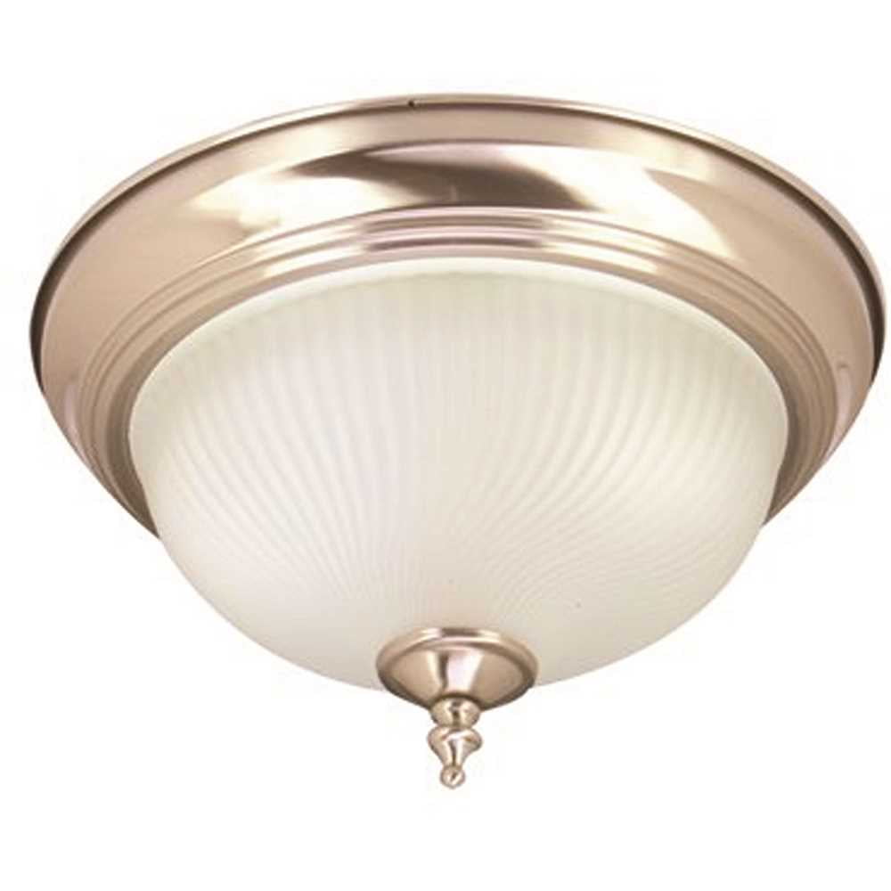 Monument 558728 1-Light Ceiling in Fixture Brushed Nickel Interior ...